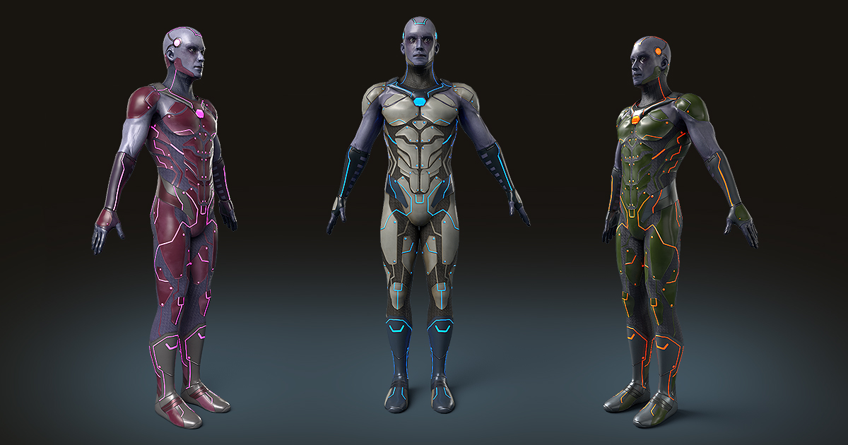 Low Poly Superhero 7 | 3D Humanoids | Unity Asset Store