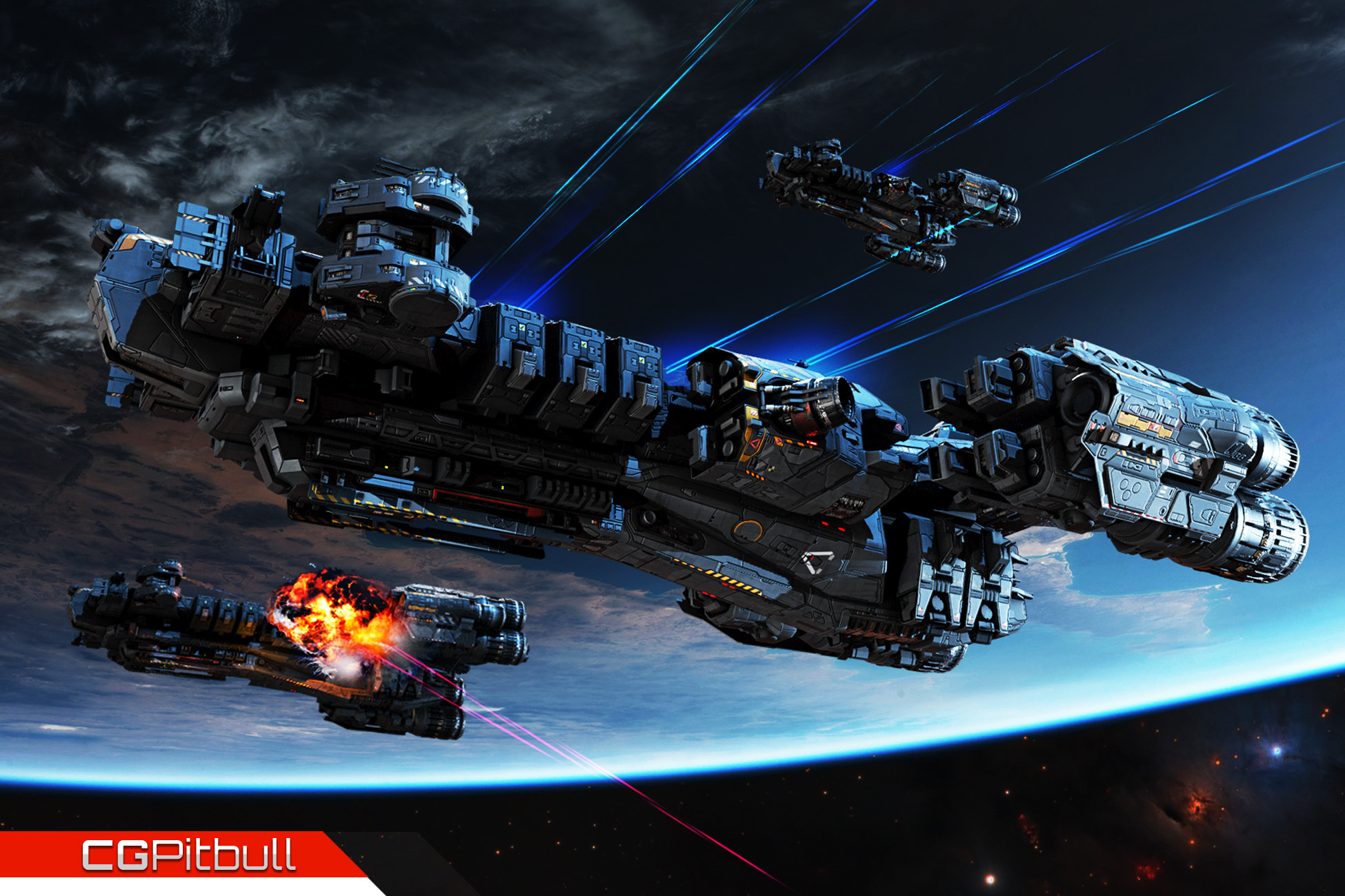 HEAVY FRIGATE Spacecraft | 3D Space | Unity Asset Store