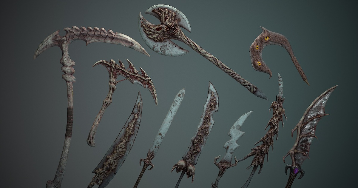 organic weapons | 3D Weapons | Unity Asset Store
