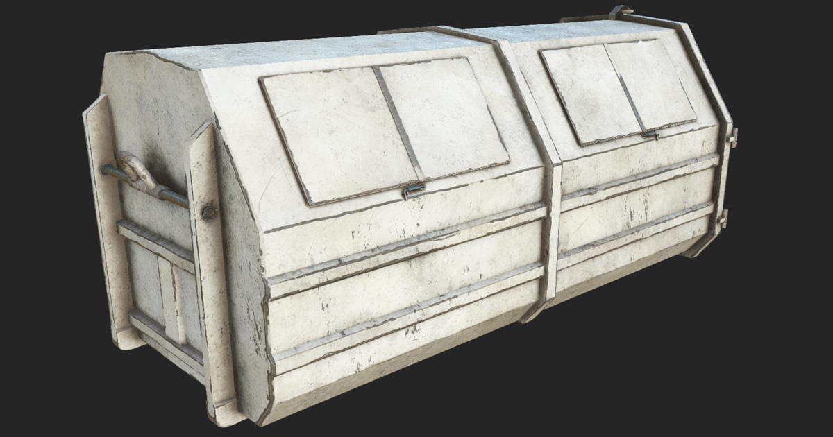 Trash Container PBR | 3D Industrial | Unity Asset Store