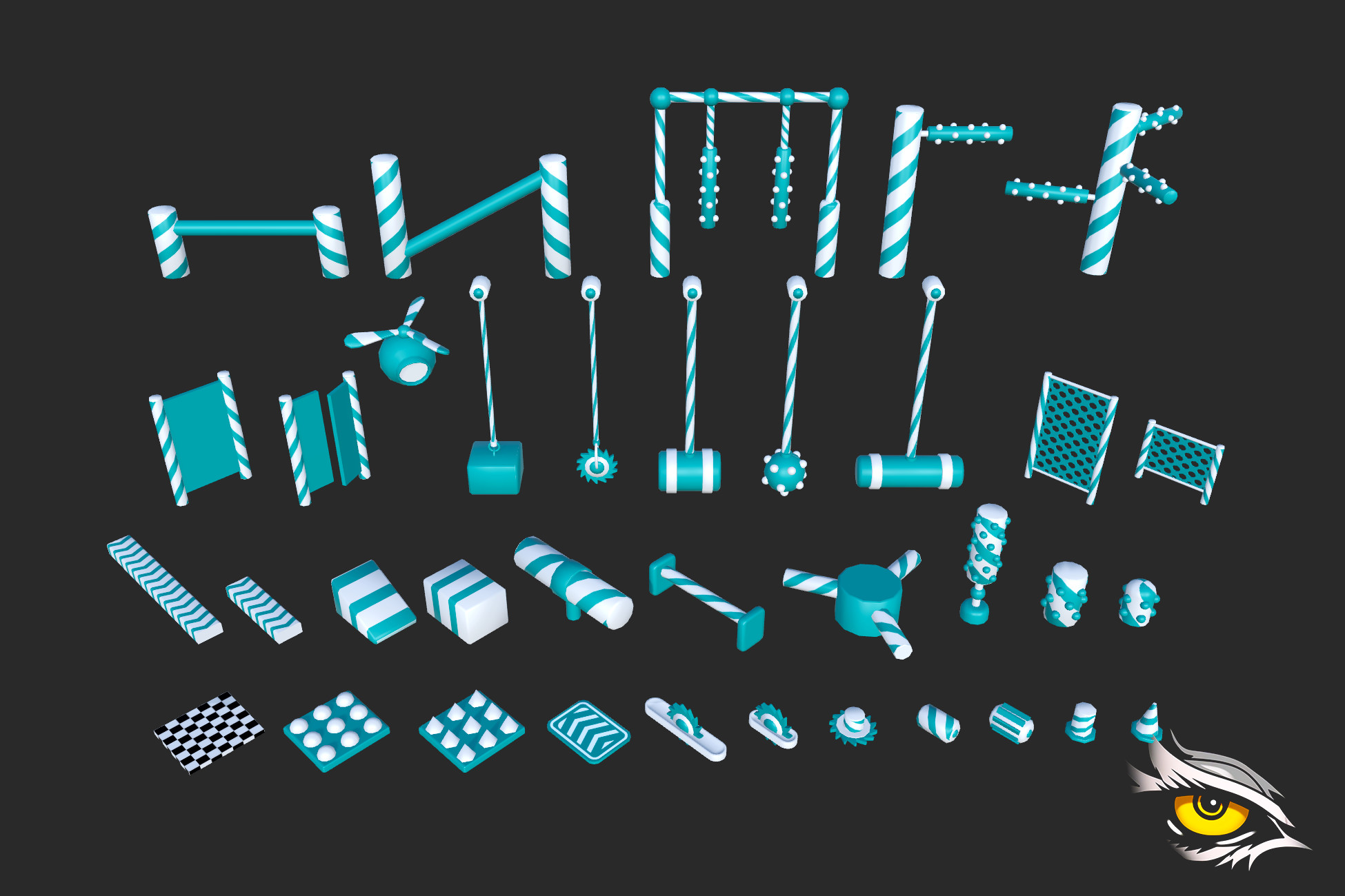 Runner Obstacles Pack | 3D Props | Unity Asset Store