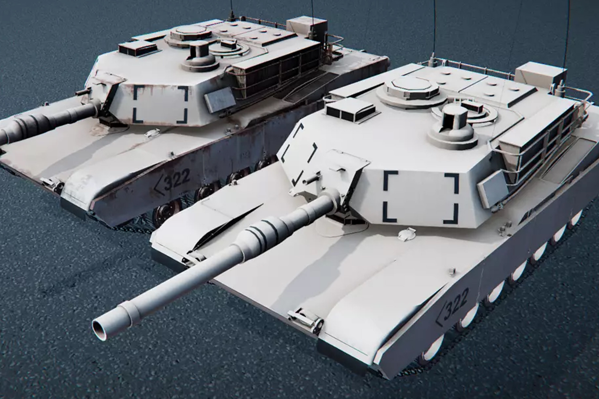 Tank : Abrams M1 | 3D 지상 | Unity Asset Store
