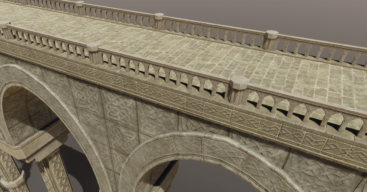Ancient Dwarven Bridge - Modular | 3D Exterior | Unity Asset Store