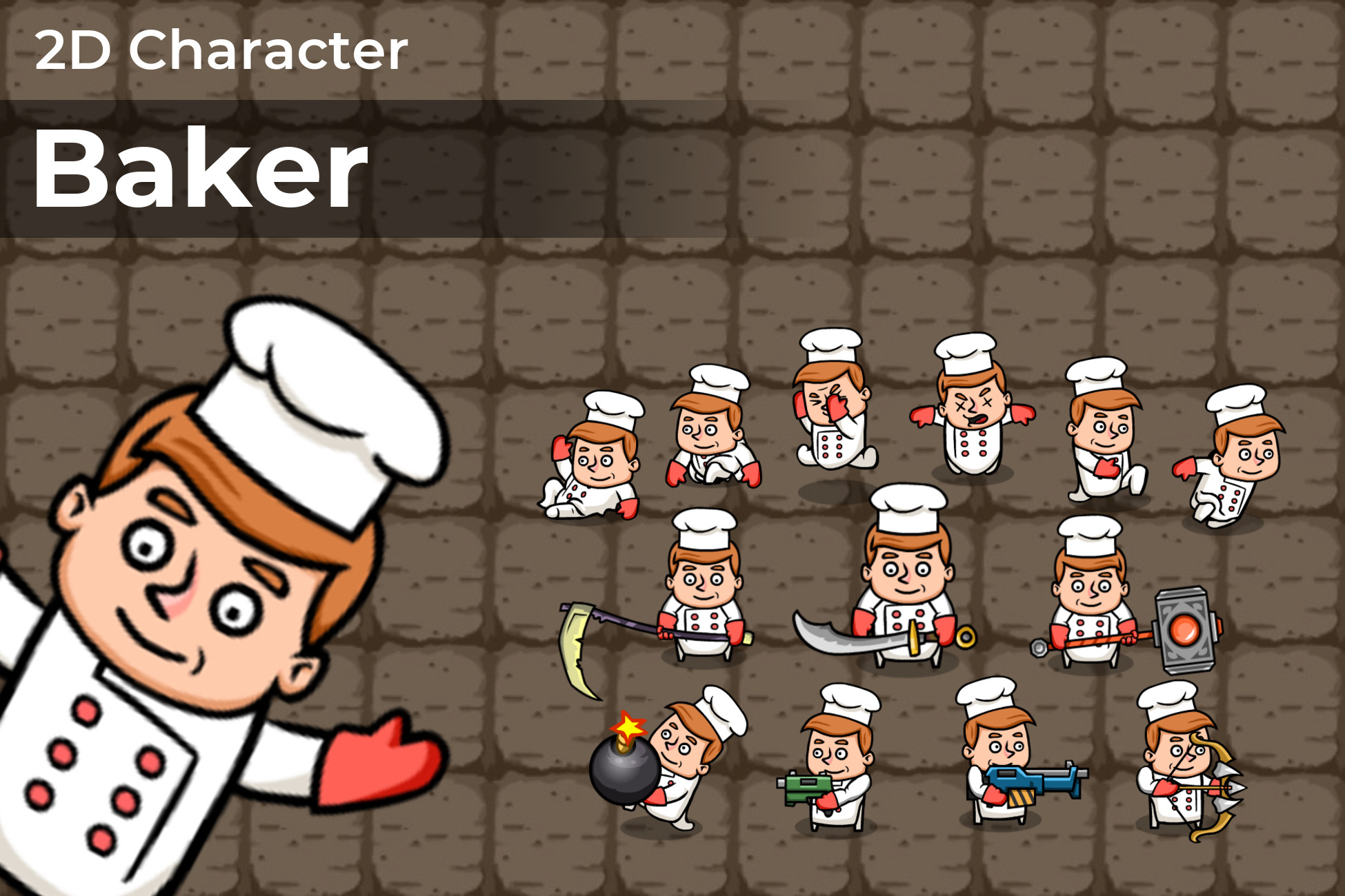 2D Character - Baker | 2D Characters | Unity Asset Store