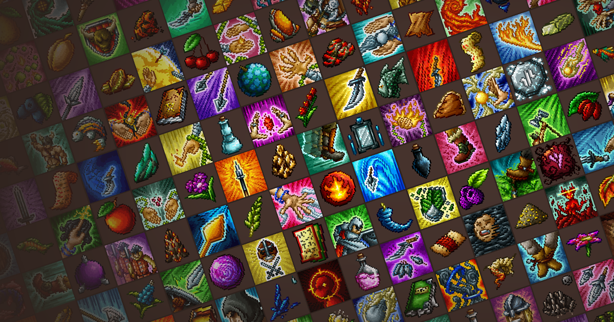 3552 RPG Icons Pixel Art | 2D Icons | Unity Asset Store