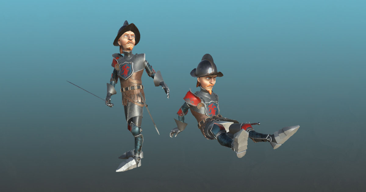 Cartoon Knight Short Version | 3D Humanoids | Unity Asset Store