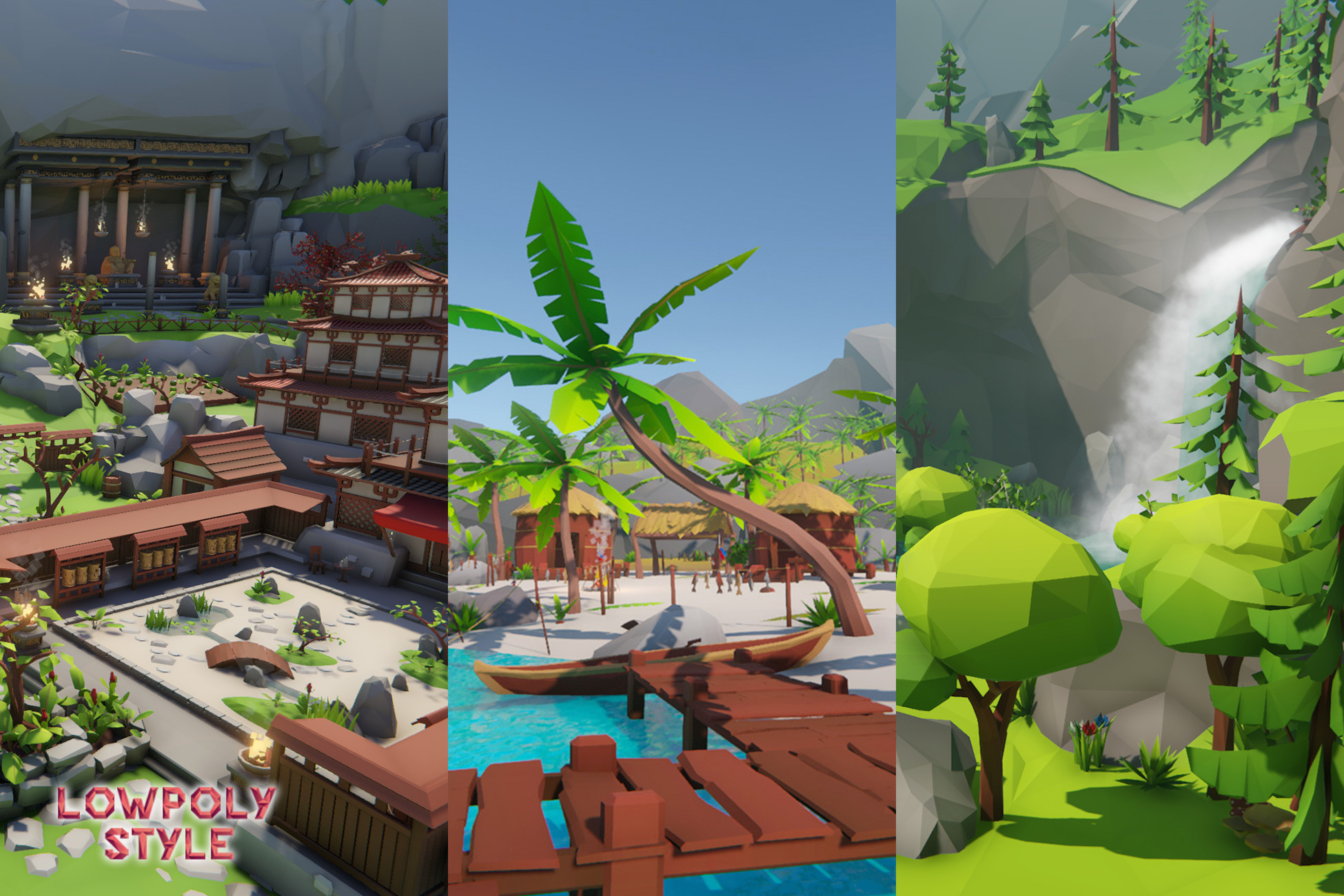 Lowpoly Style Mega Pack 2 Bundle | 3D Fantasy | Unity Asset Store