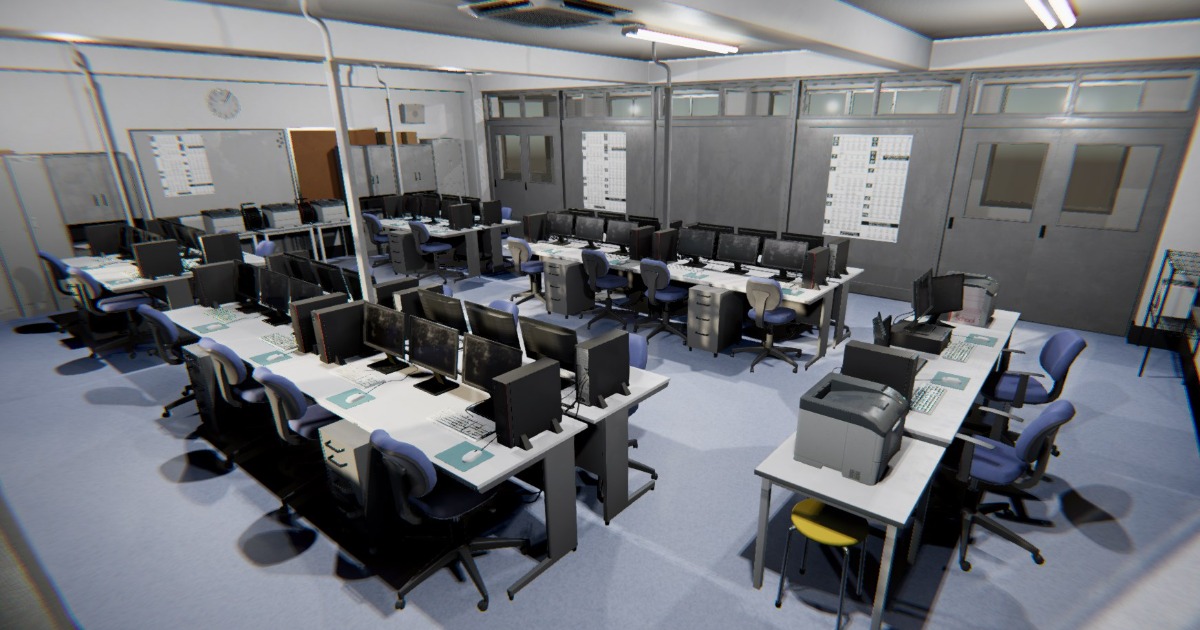 Japanese School Computer Classroom | 3D Environments | Unity Asset Store