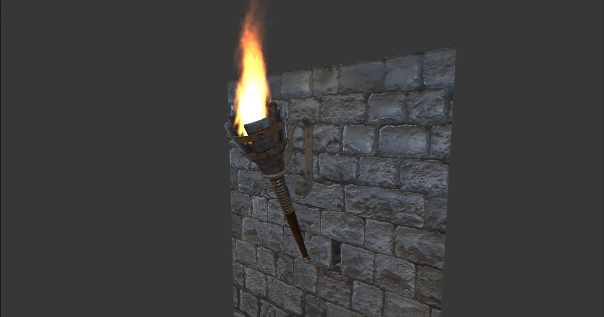 Fire-Torch | 3D Interior | Unity Asset Store
