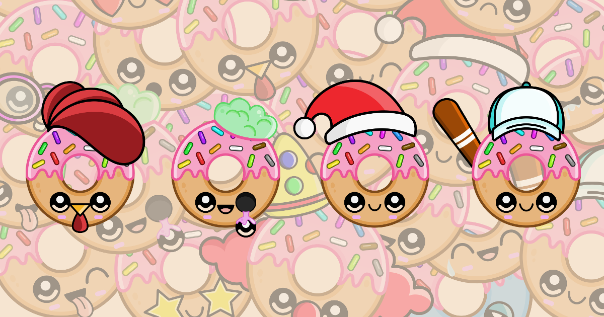 Emoji Emotion Faces Donut | 2D Characters | Unity Asset Store