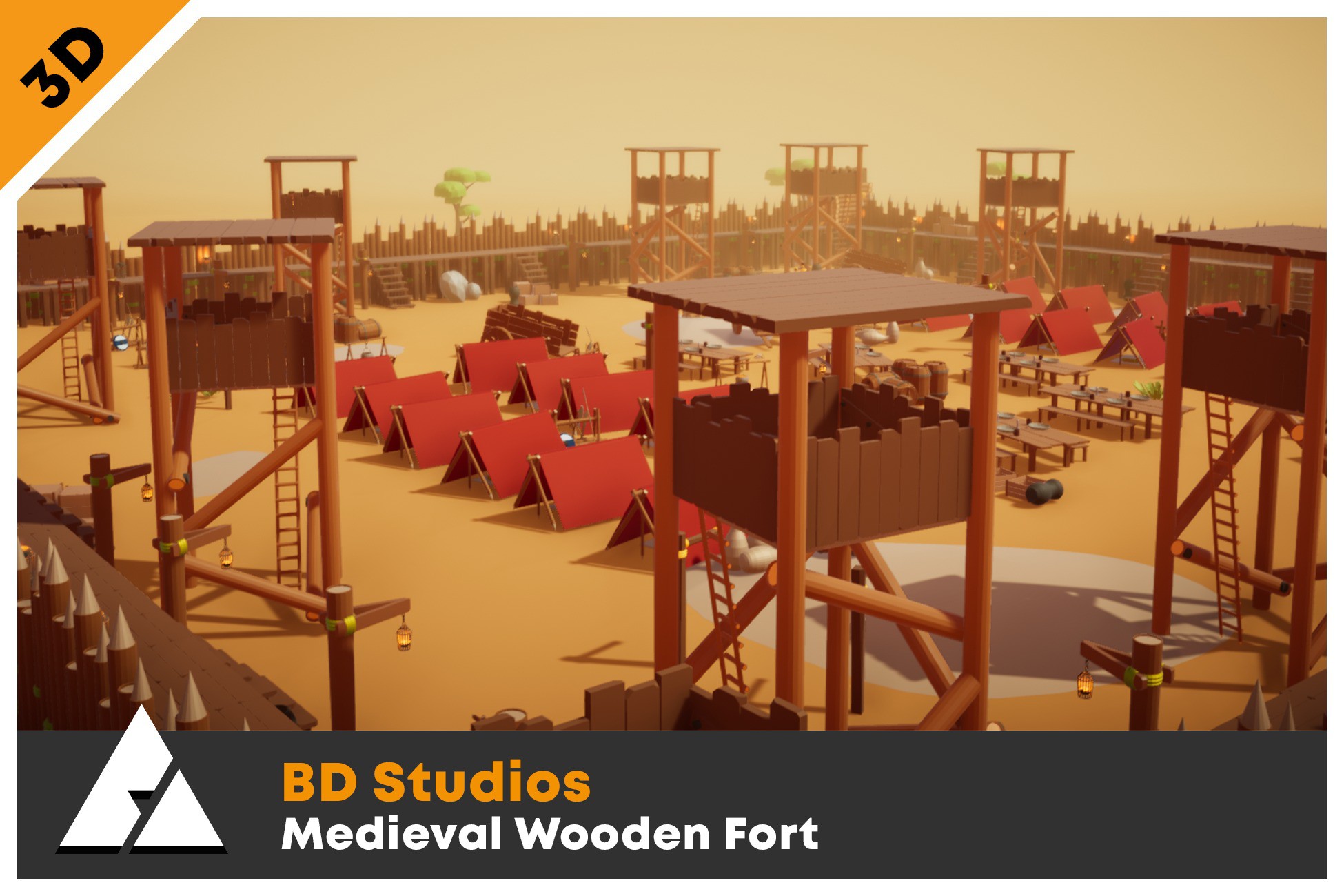 Medieval Wooden Fort Pack | 3D Props | Unity Asset Store