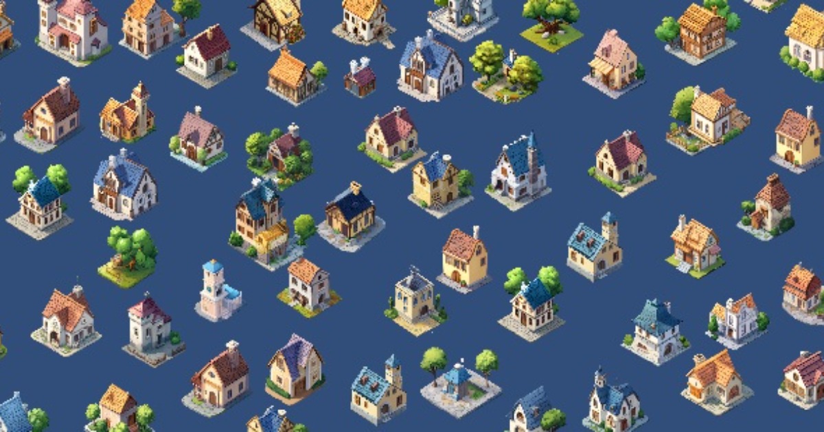 Isometric Houses | 2D | Unity Asset Store