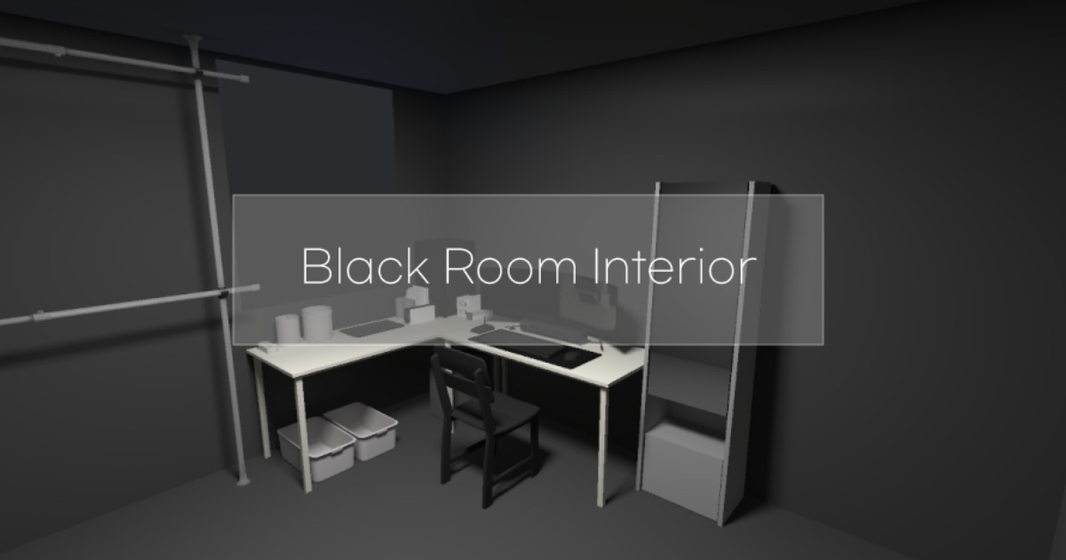 Black Room Interior Asset | 3D Environments | Unity Asset Store