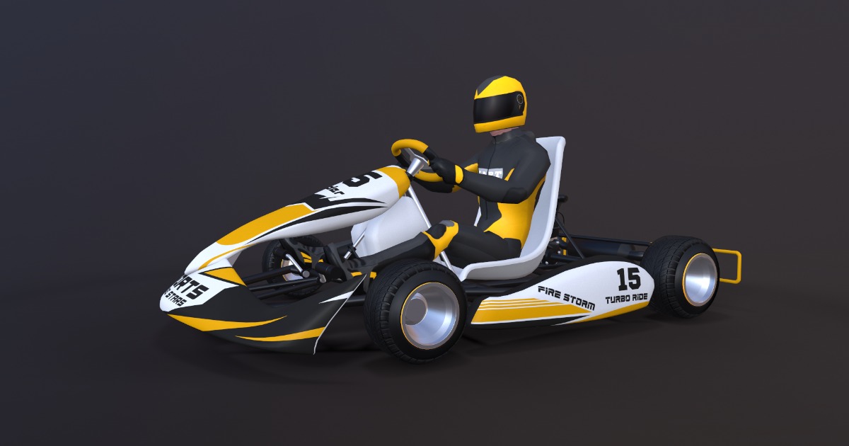 4 Low Poly Karts With Player Pack 1 | 3D Land | Unity Asset Store