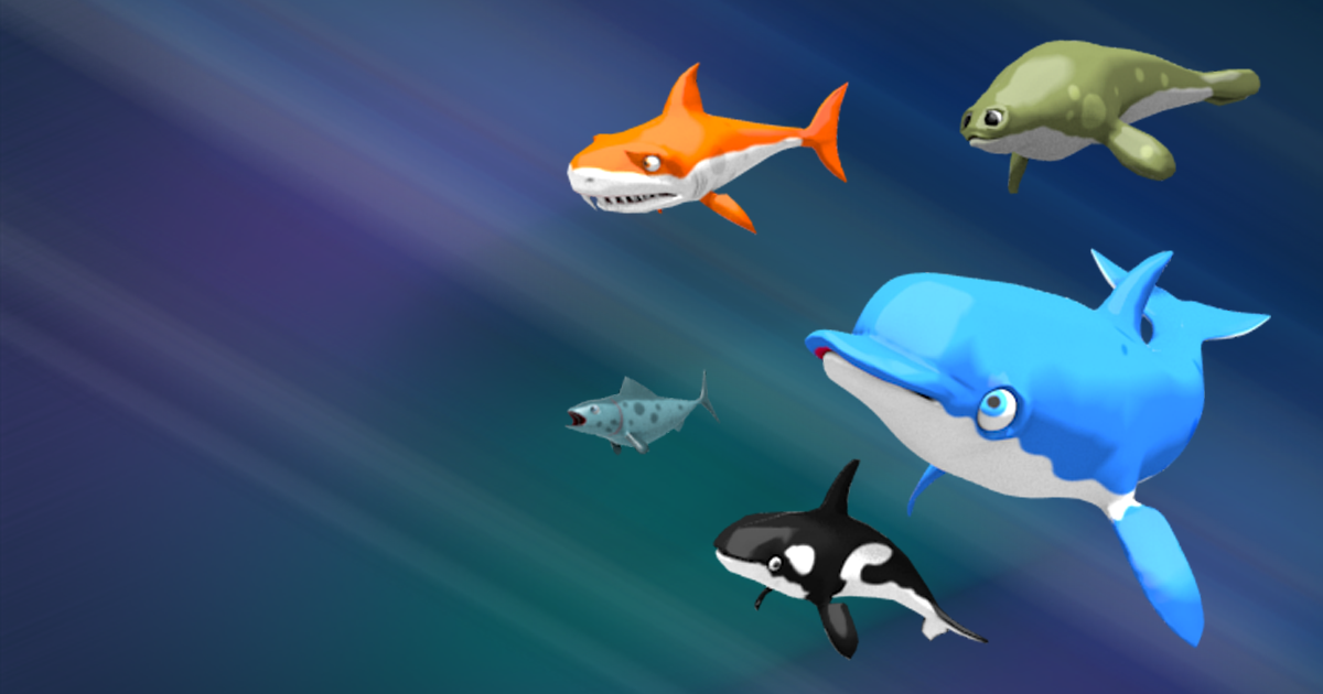 Shark, dolphin and other sea animals | 3D Characters | Unity Asset Store