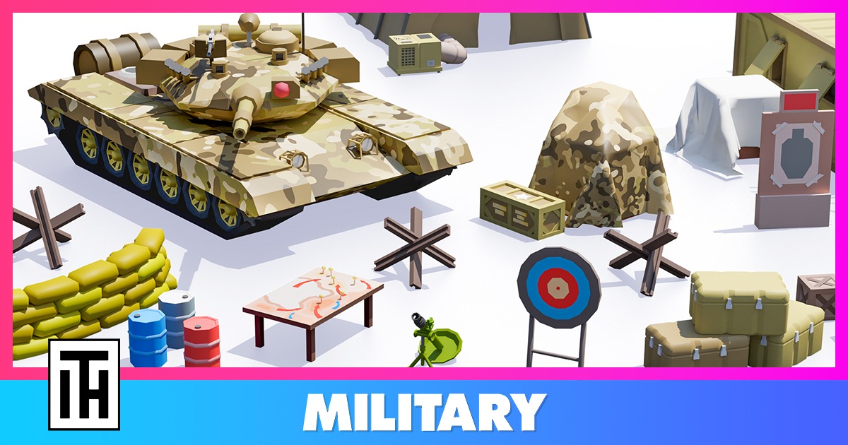 Military FREE - Low Poly 3D Models Pack | 3D Environments | Unity Asset ...
