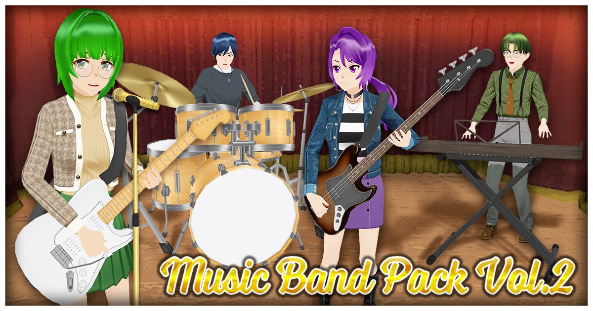 Music Band Pack Vol.2 | Characters | Unity Asset Store