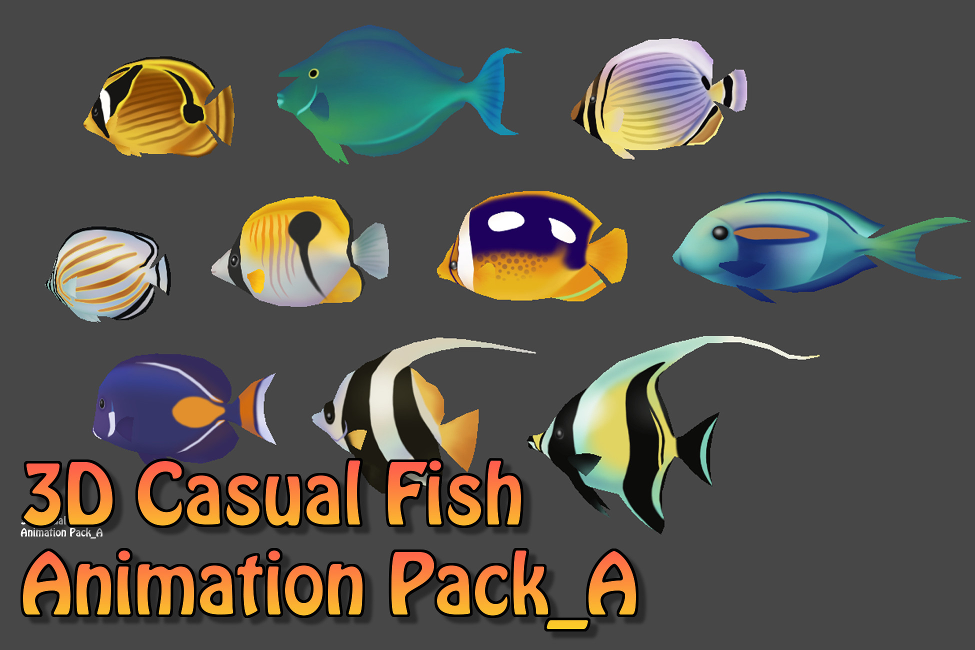 3D Casual Fish Animation Pack_A | Characters | Unity Asset Store