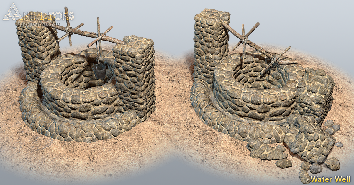 Low Poly Water Well 02 | 3D 외부소품 | Unity Asset Store