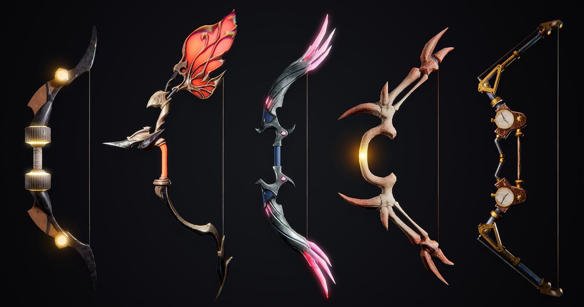 Fantasy Bows | 3D Weapons | Unity Asset Store