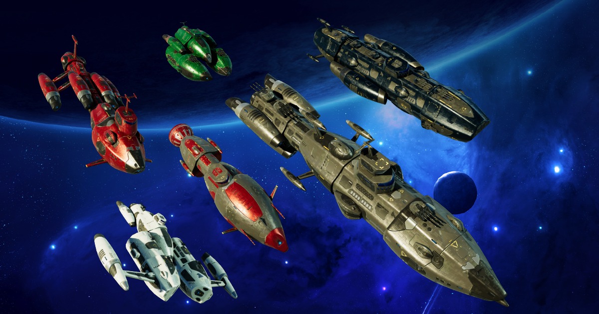 Sci-Fi Modular Capital Spaceship Galactic Okamoto | 3D Space | Unity ...