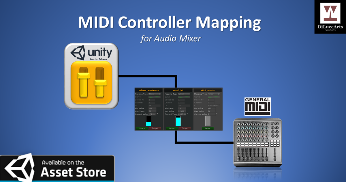 MIDI Controller Mapping for Audio Mixer | 음악 | Unity Asset Store