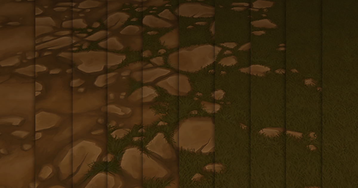 Handpainted Grass-Dirt Transition Set | 2D Floors | Unity Asset Store