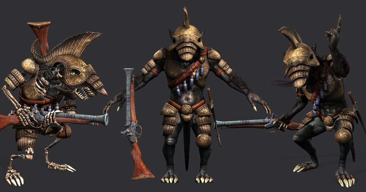 Ratkin Armored Gunner | 캐릭터 | Unity Asset Store
