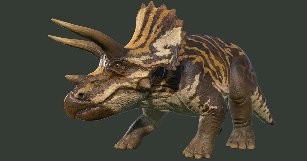 Realistic dinosaur Triceratops | Characters | Unity Asset Store