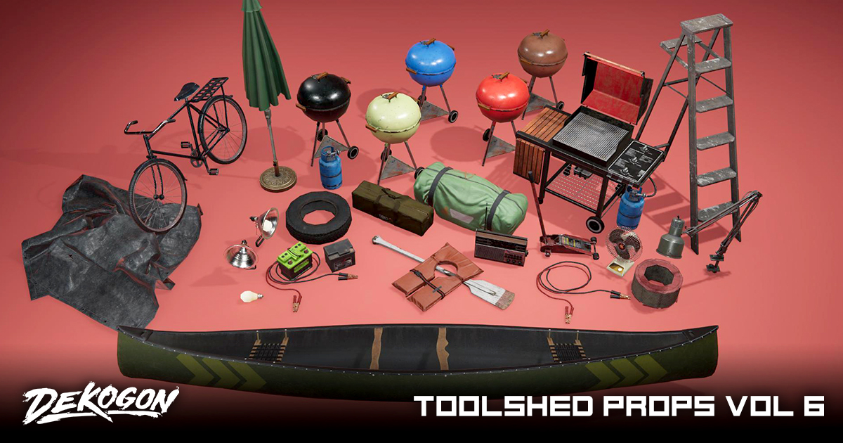 Toolshed Props - VOL 6 | 3D Tools | Unity Asset Store