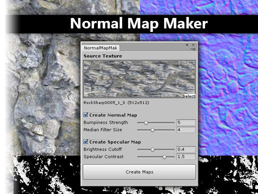 Normal Map Maker Utilities Tools Unity Asset Store