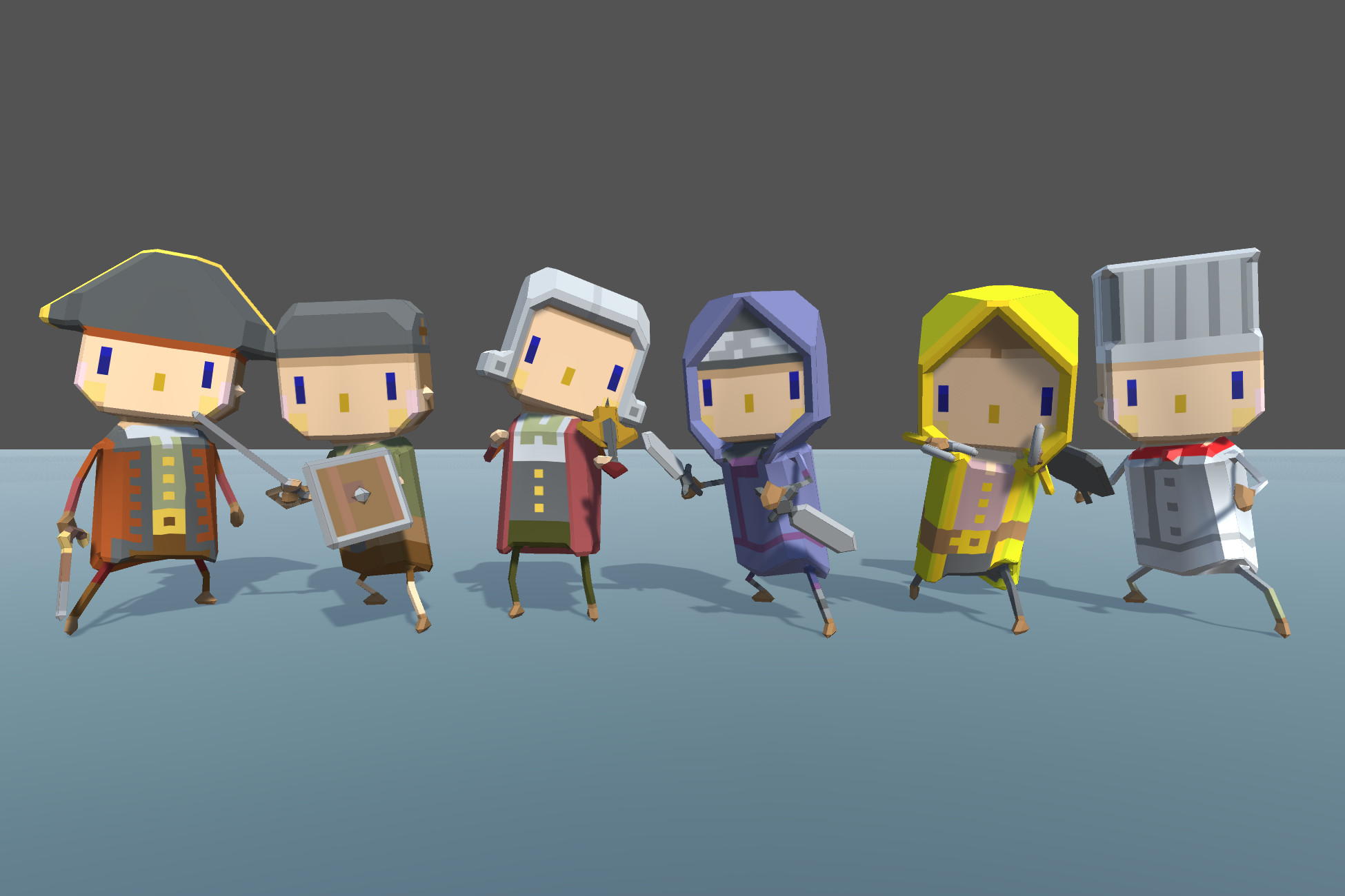 Voxel-like 3D Low Polygon Characters 2nd | Characters | Unity Asset Store