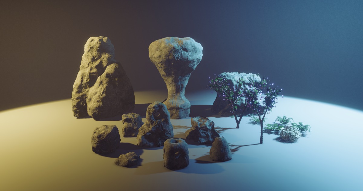 Rocks and Vegetation Pack URP | 3D Environments | Unity Asset Store