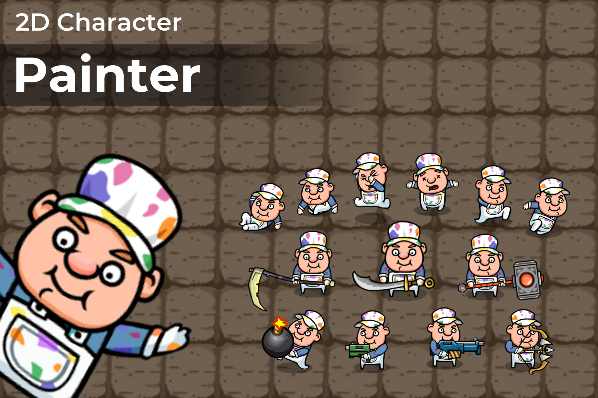2D Character - Painter | 2D Characters | Unity Asset Store