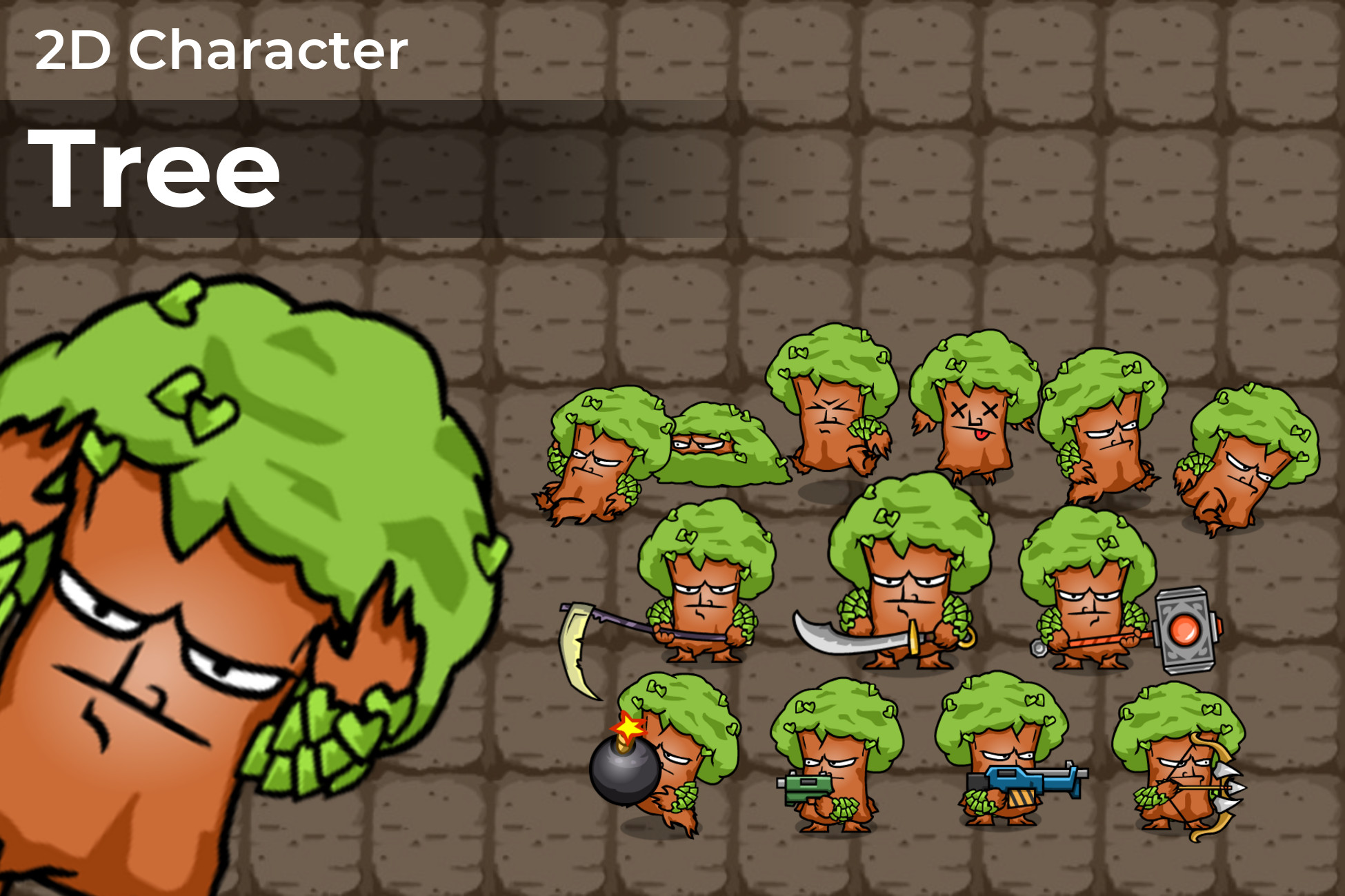 2D Character - Tree | 2D 角色 | Unity Asset Store