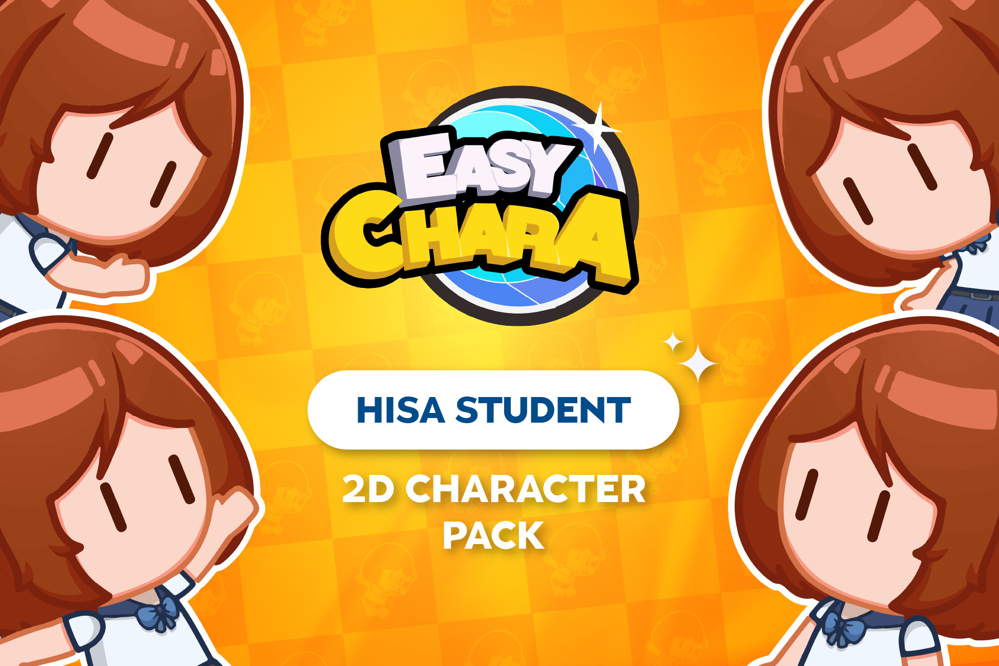 Easy Chara – Hisa Student 2D Character Collection | 2D Characters ...