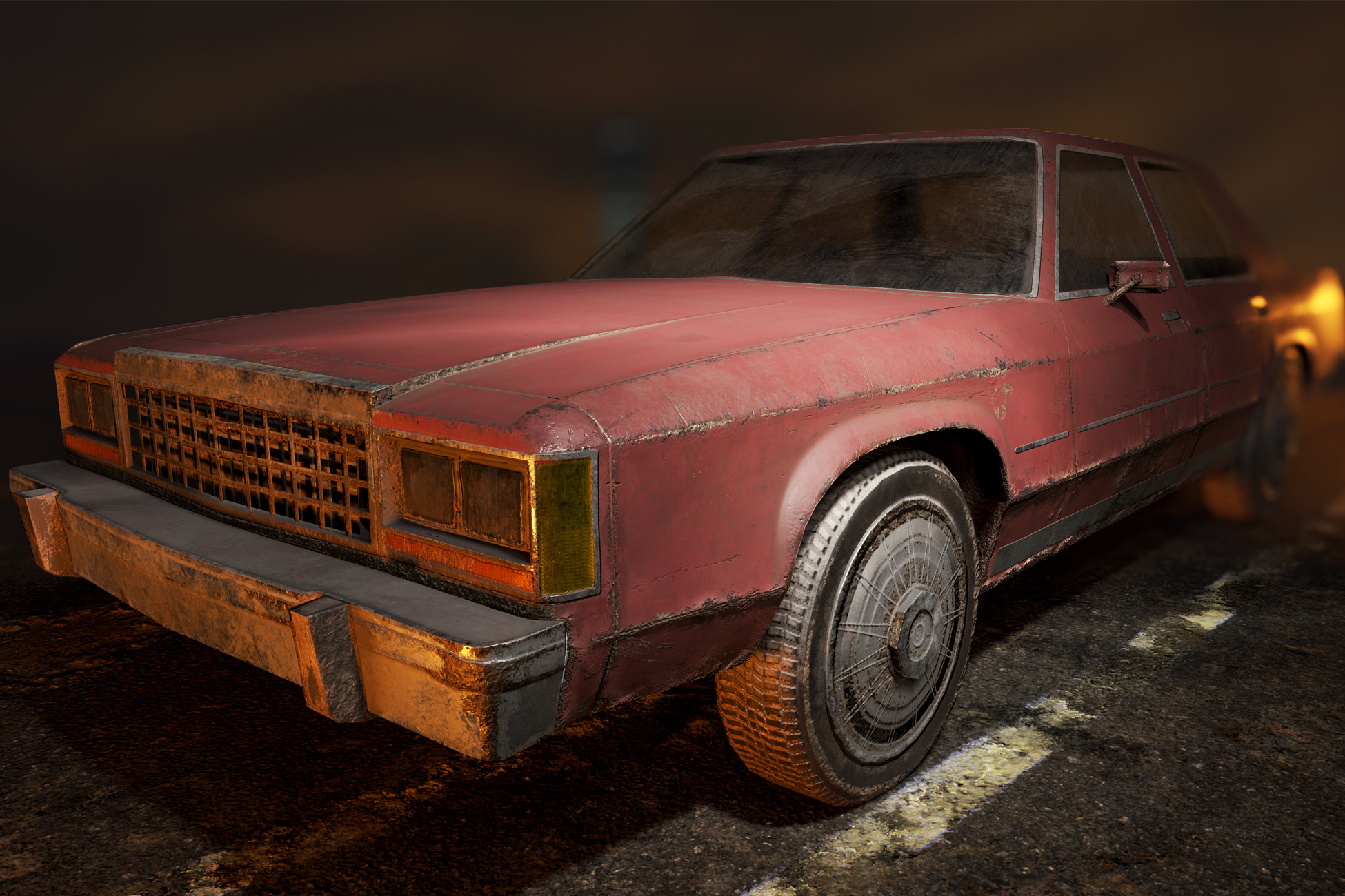 LP Old Car - 01 | 3D Land | Unity Asset Store