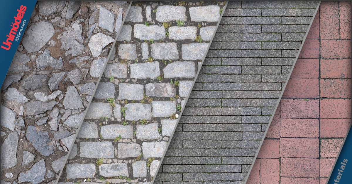 Floors materials for indoor & outdoor V5 - 100% photoscanned | 2D ...