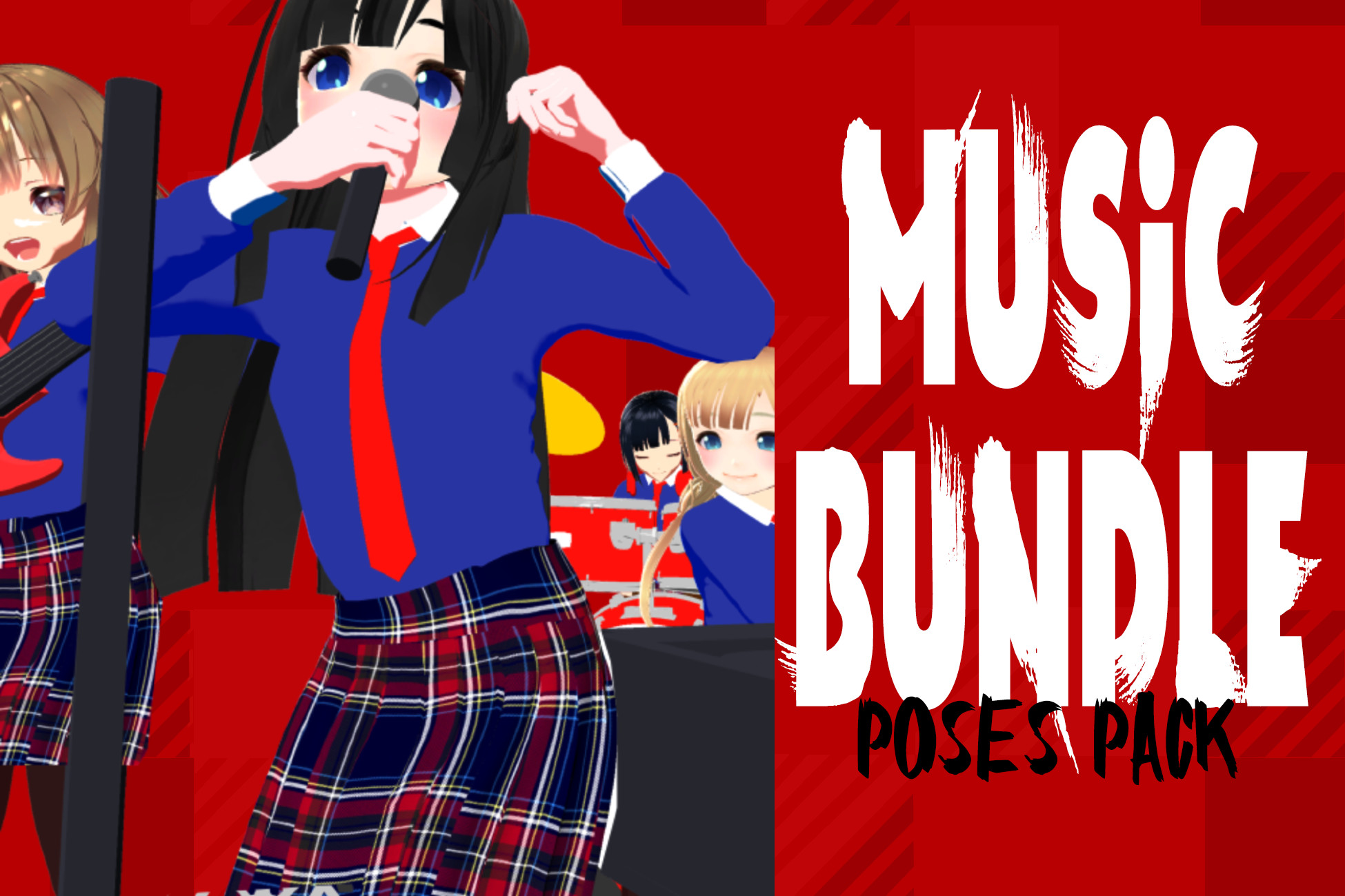 Poses Pack: Music. BUNDLE. | 3D 애니메이션 | Unity Asset Store