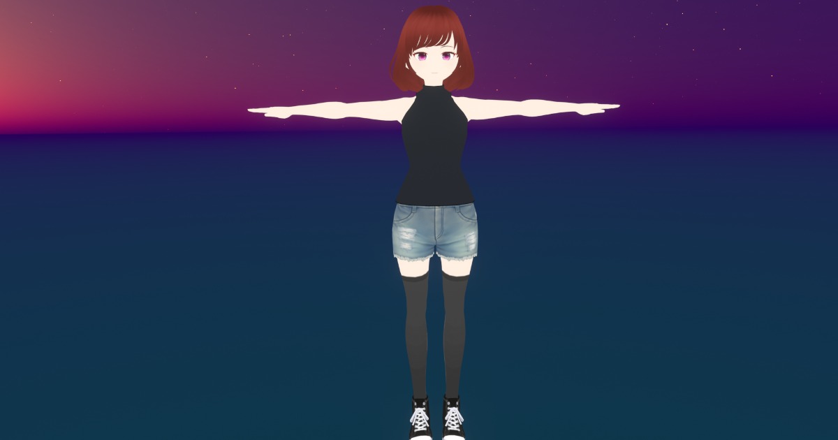 Cute Anime Girl - Aiko | 3D Characters | Unity Asset Store