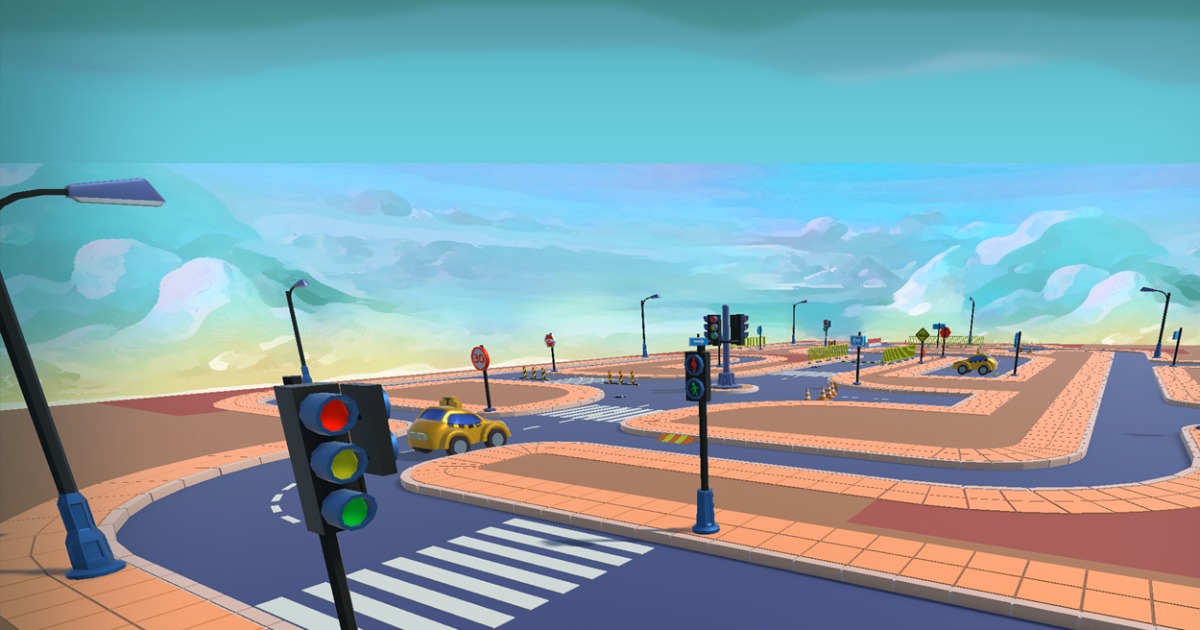 Toy Road Layout Kit | 3D Roadways | Unity Asset Store