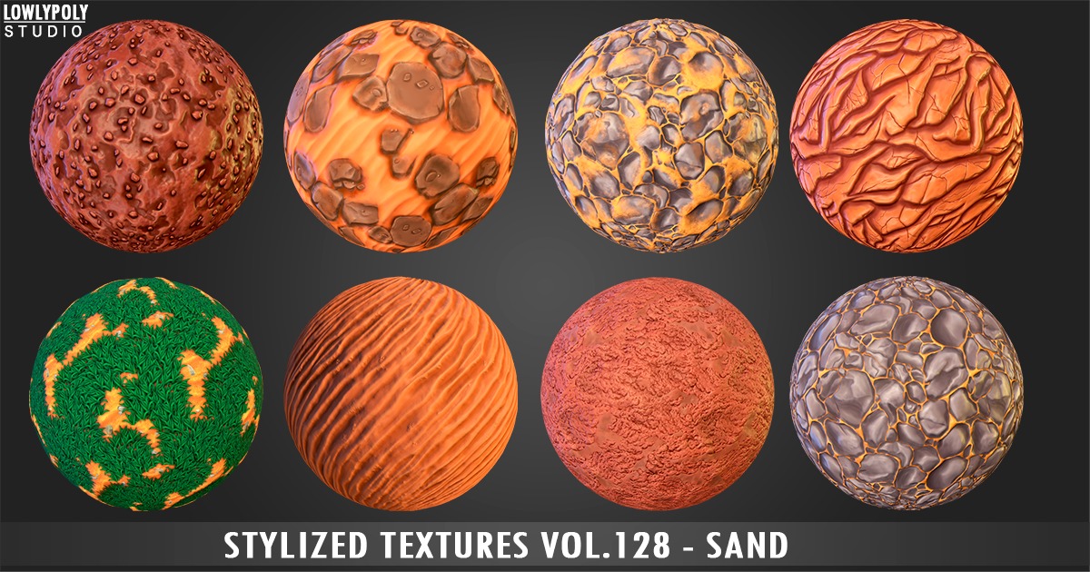 Desert Vol.128 - Stylized Textures | 2D Nature | Unity Asset Store