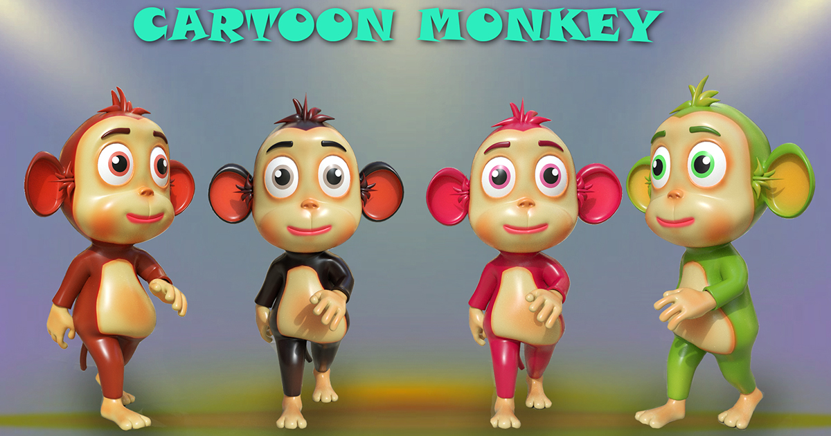 Cartoon Monkey Pack | Characters | Unity Asset Store