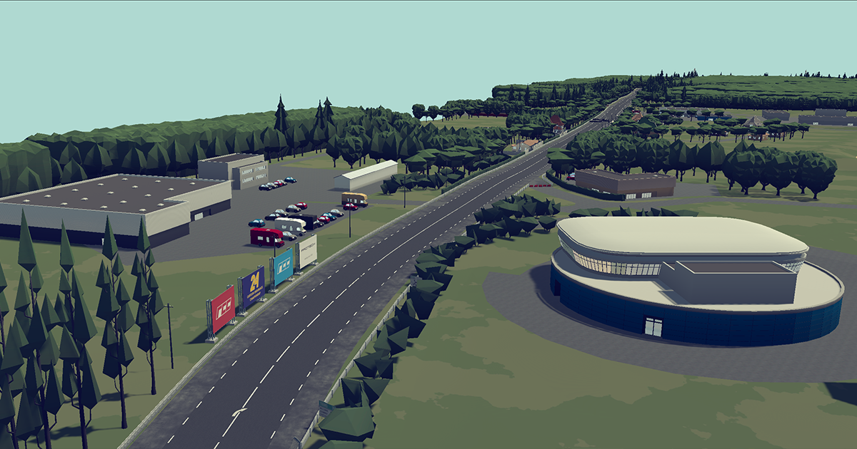 Cartoon 24H Race Track | 3D Roadways | Unity Asset Store