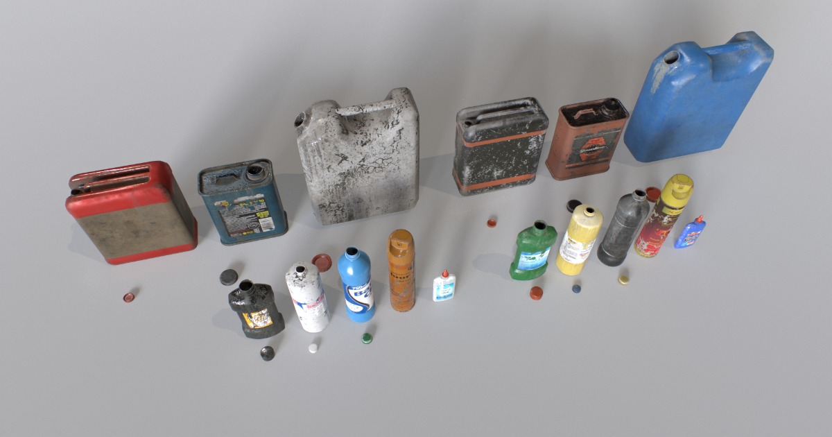 Cans and Bottles Junk | 3D Props | Unity Asset Store