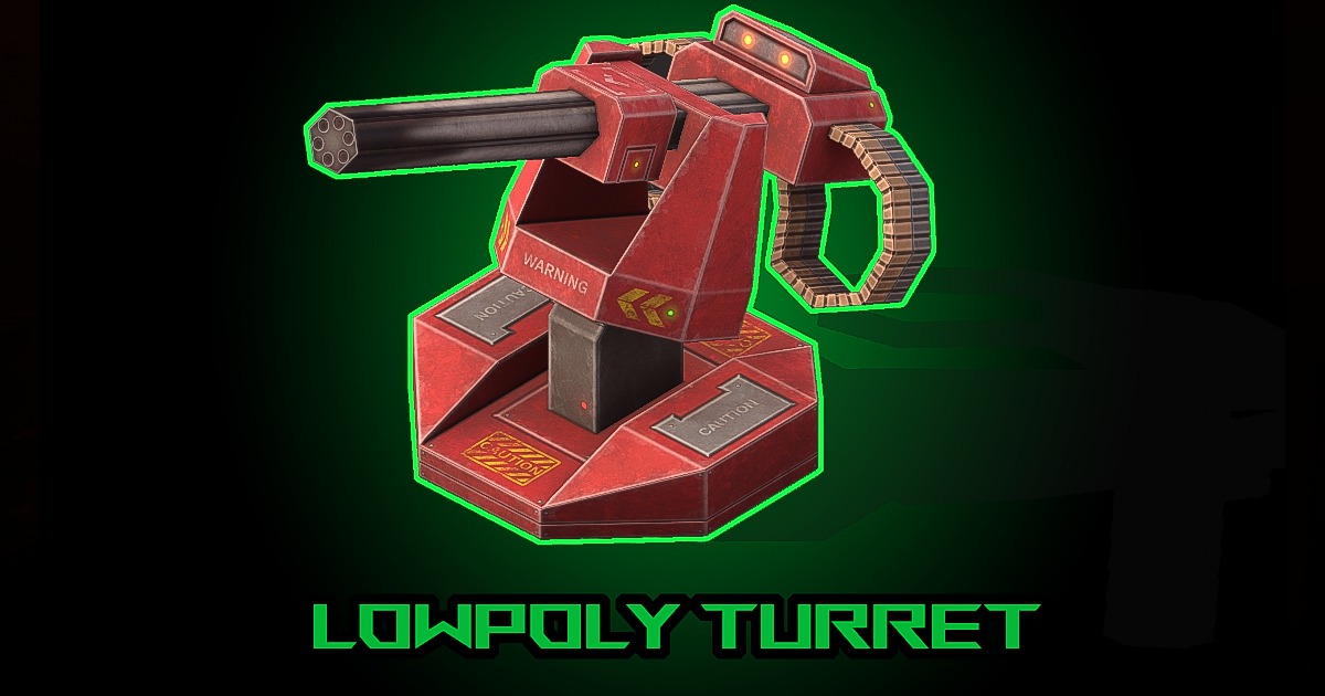 Free Machine Turret | 3D Weapons | Unity Asset Store