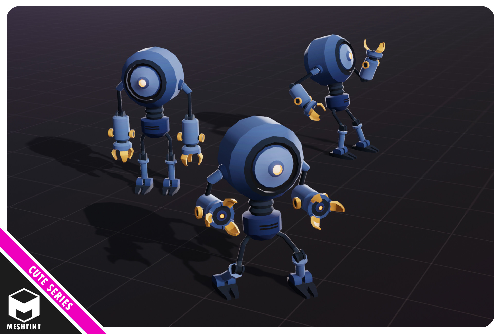Metal Robot Cute Series | 3D Robots | Unity Asset Store