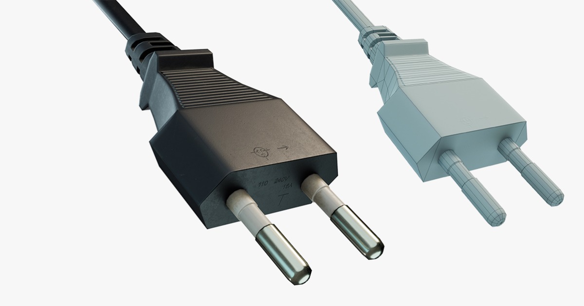 Electrical Plug Type C | 3D Electronics | Unity Asset Store