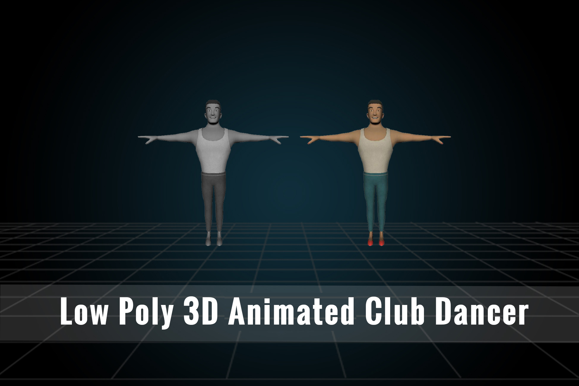 Low Poly 3D Animated Club Dancer | 3D Characters | Unity Asset Store