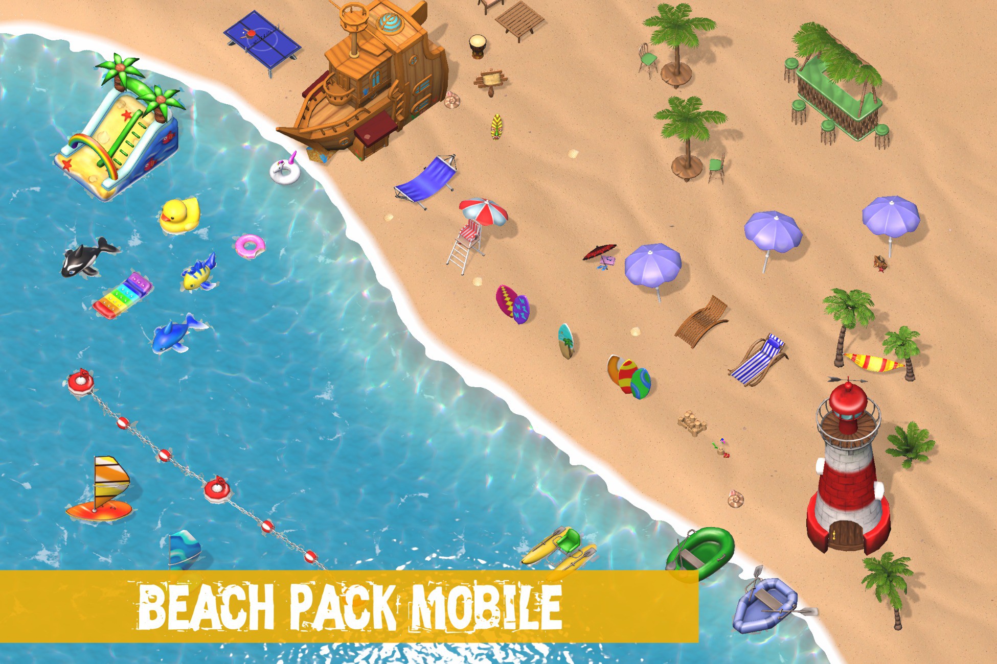 Beach Pack Stylized | 3D Props | Unity Asset Store
